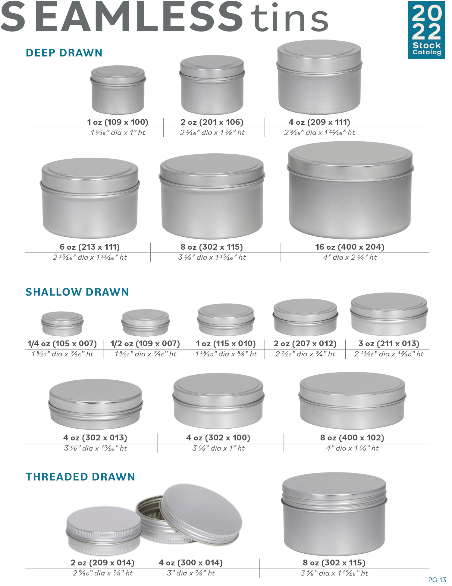 Stock Tin Program Catalog 2021