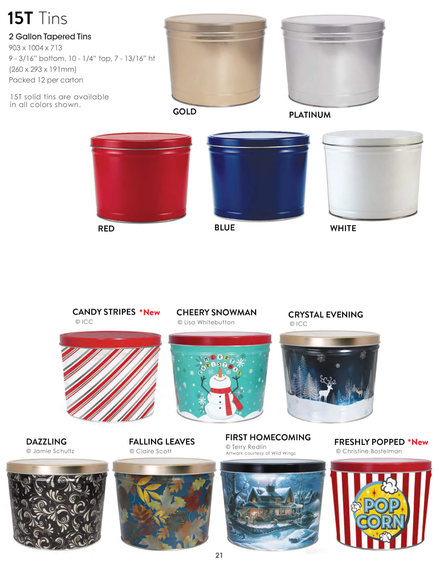 Stock Tin Program Catalog 2021