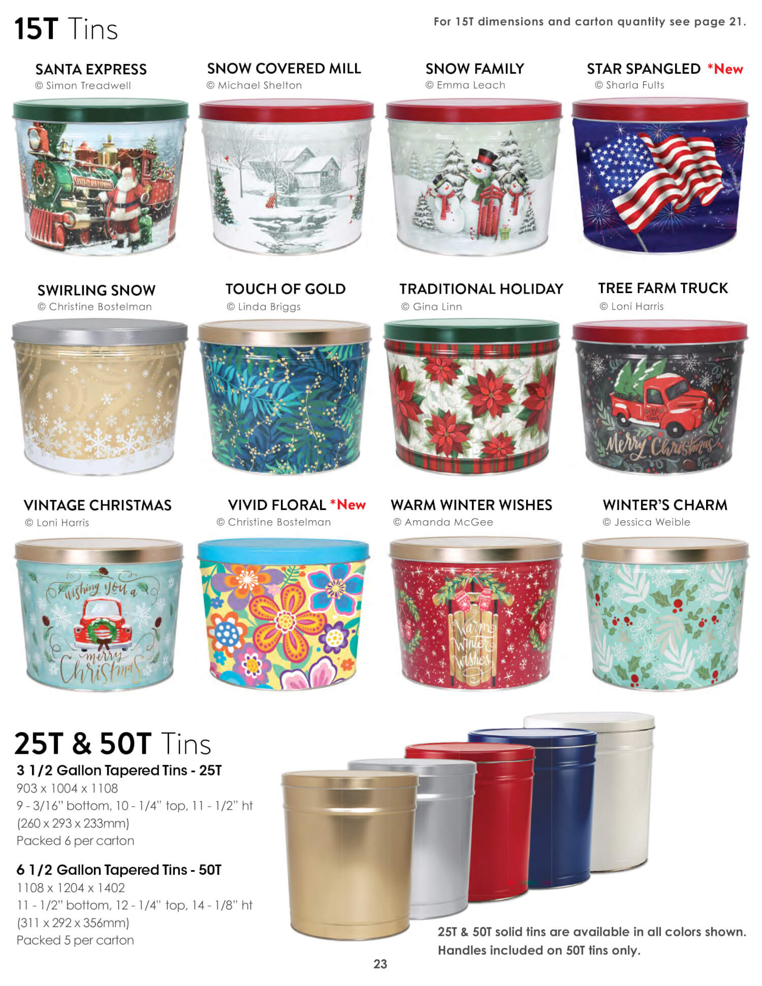 Stock Tin Program Catalog 2021