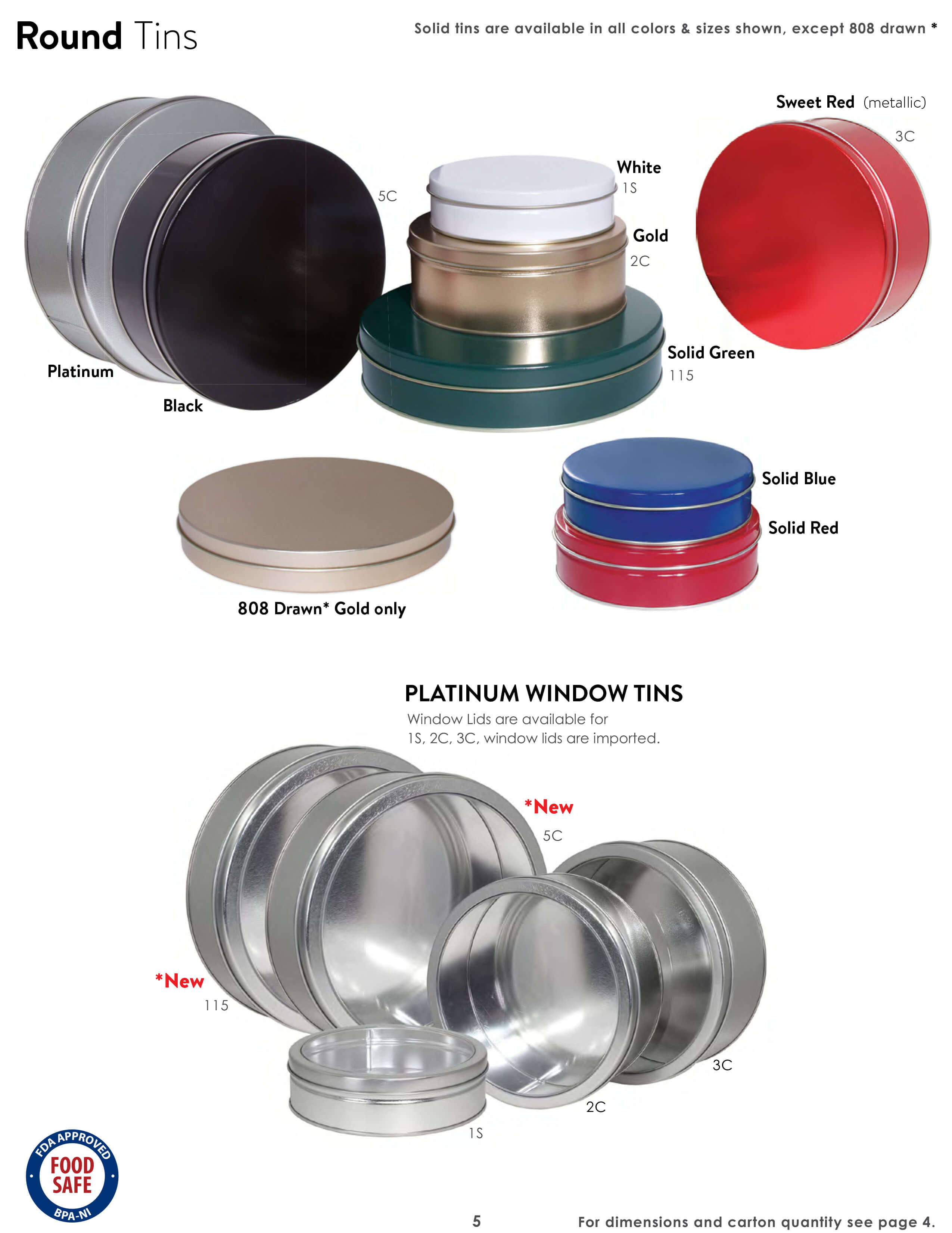 Stock Tin Program Catalog 2020